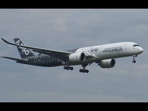 ILA 2016 | Airbus A350 Special Carbon Livery landing for ILA Berlin Air ...