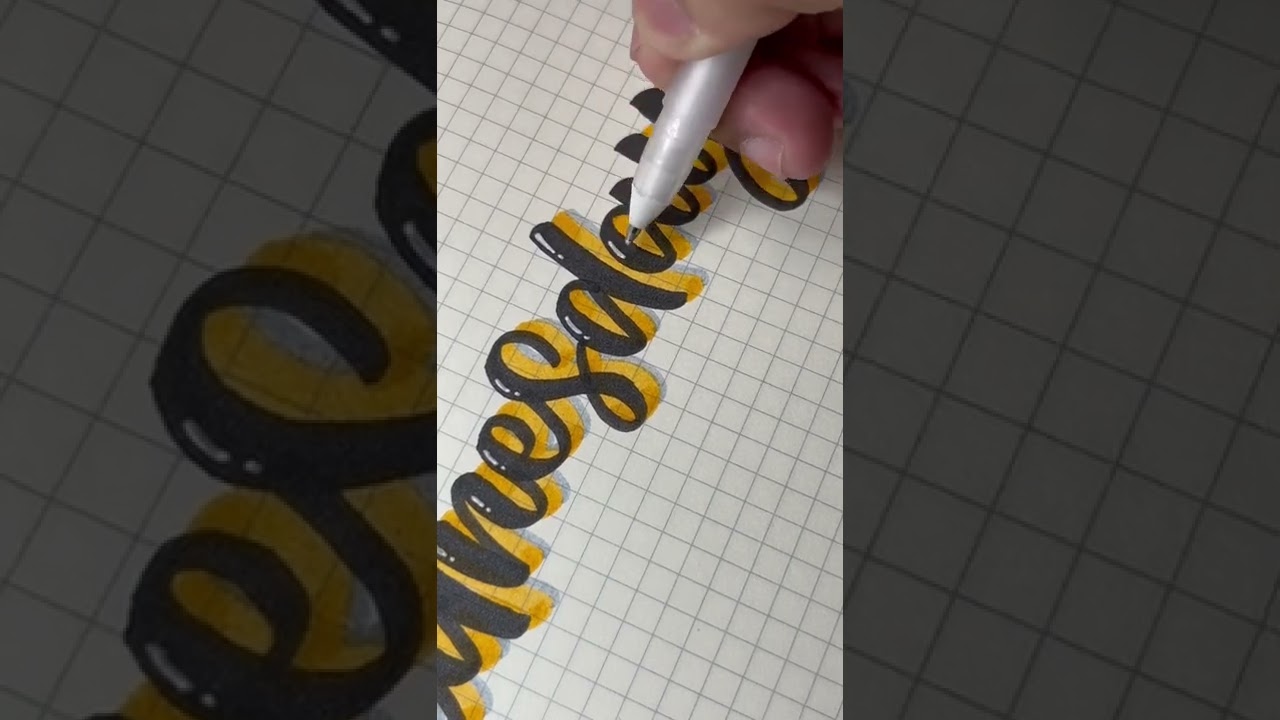 adding highlights on my letters is one of my favorite things to do.. # ...