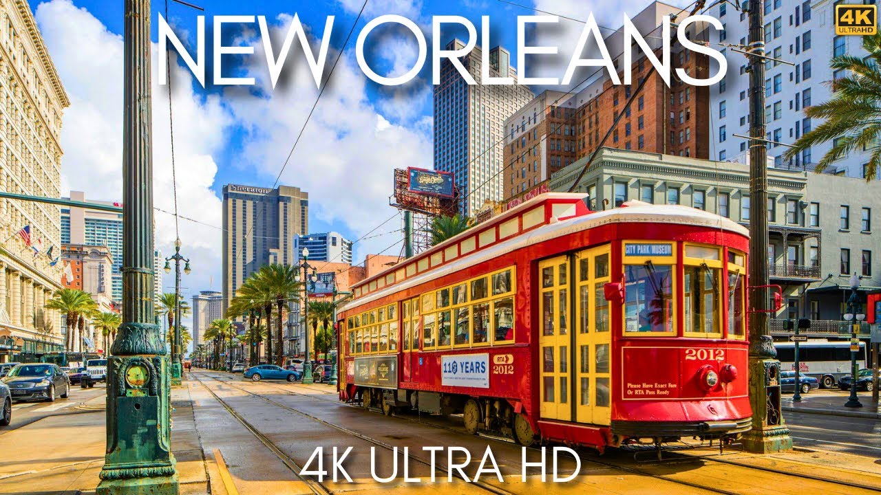 New Orleans, Louisiana in 4K ULTRA HD 60 Fps with Relaxing Music - YouTube