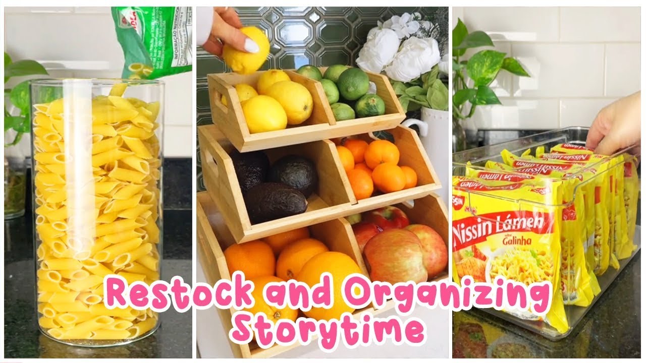 🌺 30 Minutes Satisfying Restock And Organizing Tiktok Storytime Part ...