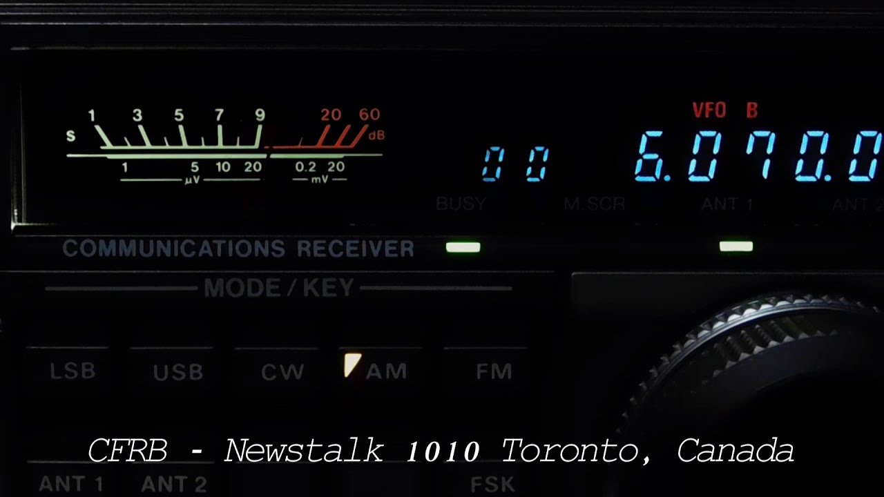 CFRX Toronto News Talk 1010 6070 kHz - YouTube