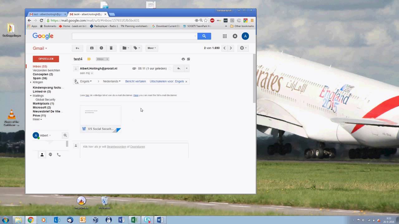 Send a RMS document using e-mail - YouTube