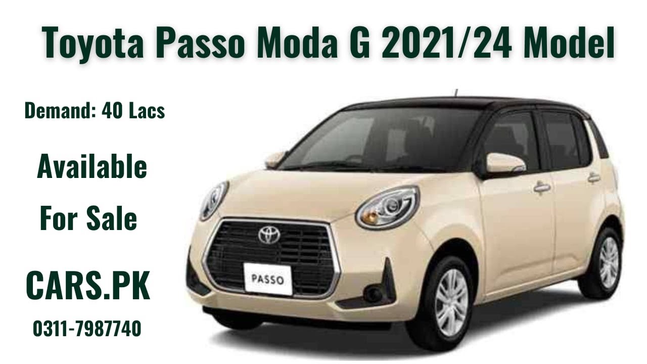 Toyota Passo Moda G 2021/24 Model Available For Sale At Cars.Pk - YouTube