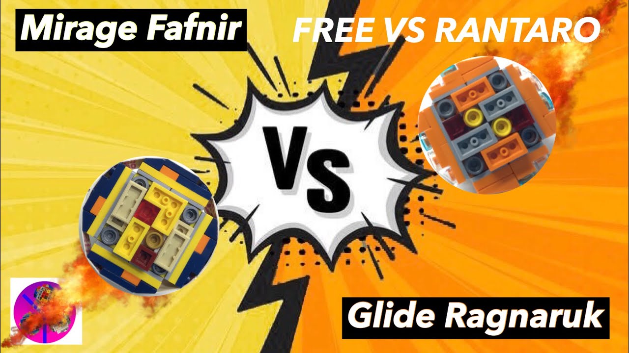 Mirage Fafnir VS Glide Ragnaruk | LEGO BEYBLADE Battles | BEYBLADE ...