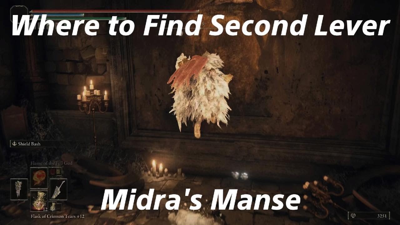 ELDEN RING Midras Manse Where to Find Second Lever - YouTube