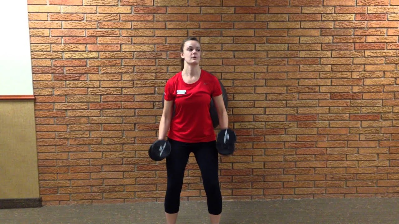 Ball Squat to Overhead Press - YouTube