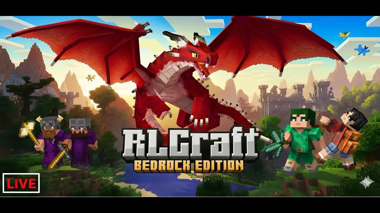 (Live) Minecraft RL Craft EP.4 สร้างบ้านหาของ (มาเล่นด้วยกันได้นะ ...