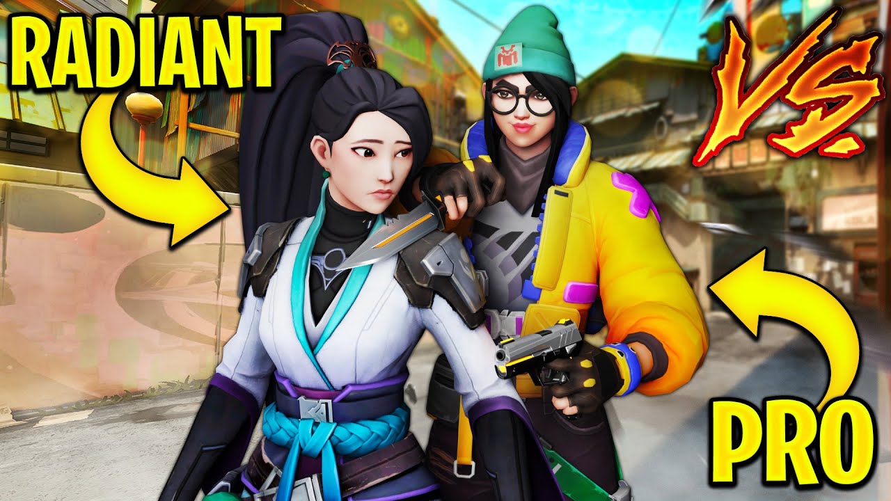 Valorant: Real PRO PLAYERS VS Radiant Team! - Who Wins? - YouTube