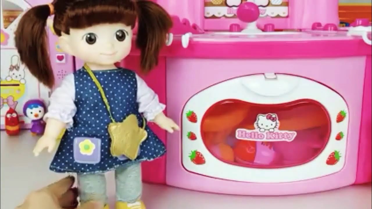 Baby Doll Kitchen Cooking food Play..🎎🍰🎂 ️ - YouTube