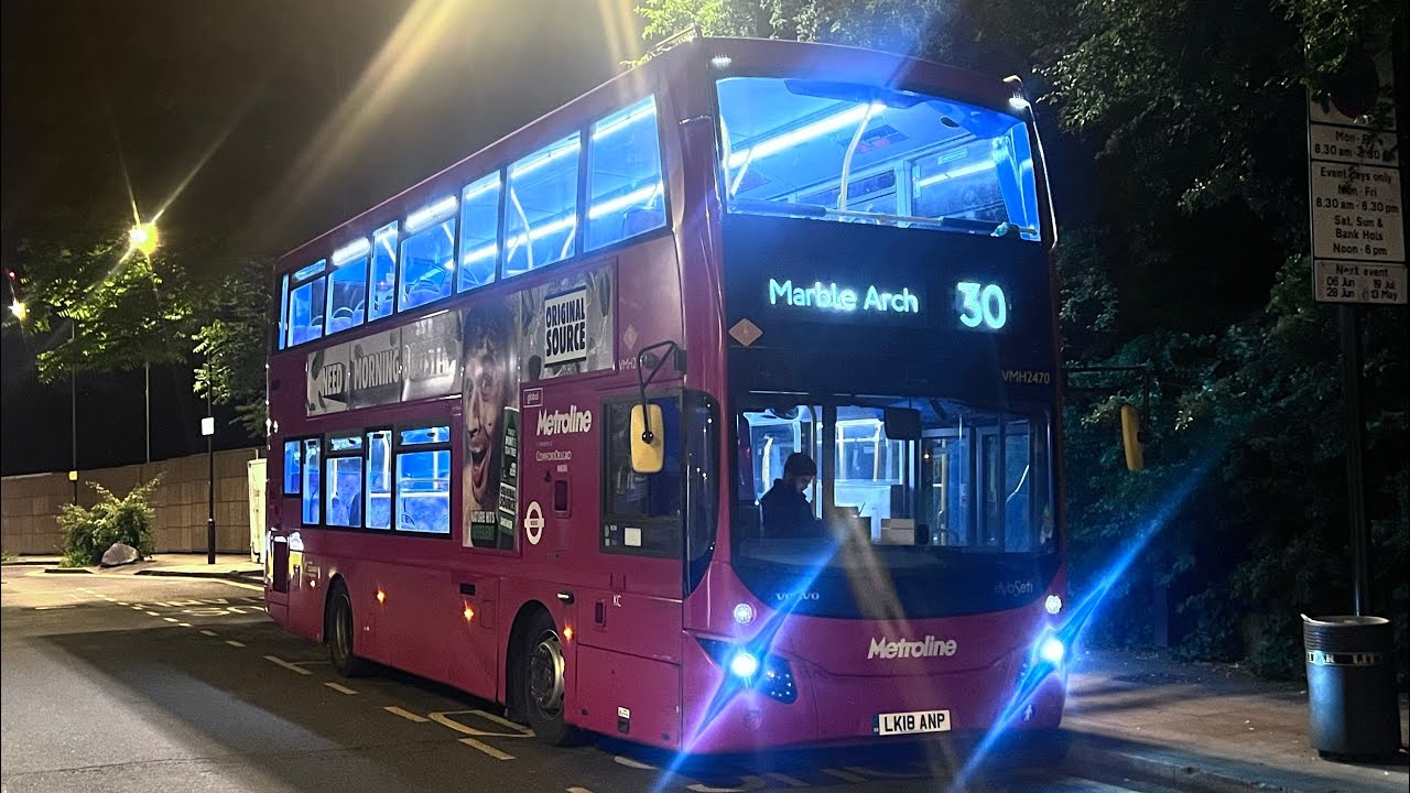 Full Route Visual | Route 30 | Hackney Wick to Marble Arch | VMH2470 LK18ANP - YouTube