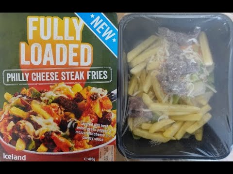 Iceland Fully Loaded Philly cheese Steak Fries - YouTube