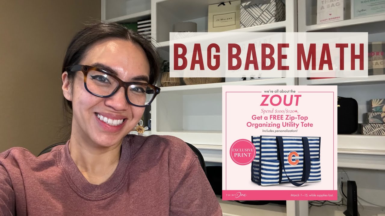 Thirty One Bag Babe Math using Free Gift with Purchase | WOW How You Can Save On Your Next Order ...