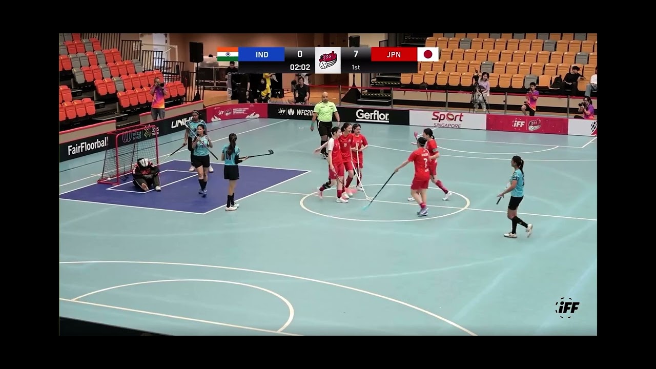India vs Japan Floorball match - YouTube