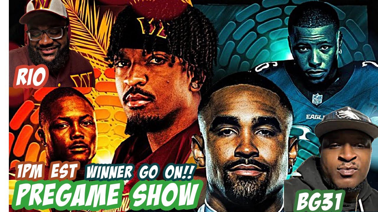 LIVE EAGLES VS COMMANDERS PREGAME SHOW| WHO GOES TO SUPERBOWL??!! #NFL ...