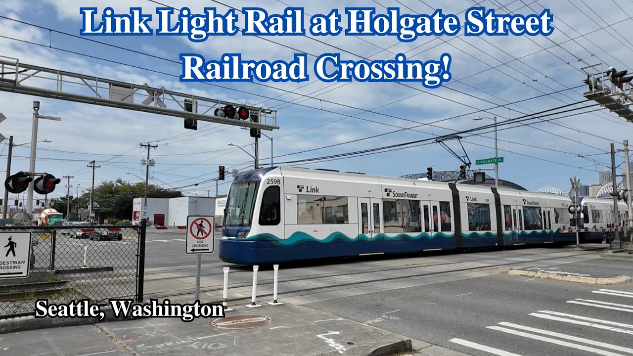 Link Light Rail 1 Line | Holgate Street Railroad Crossing in Seattle ...