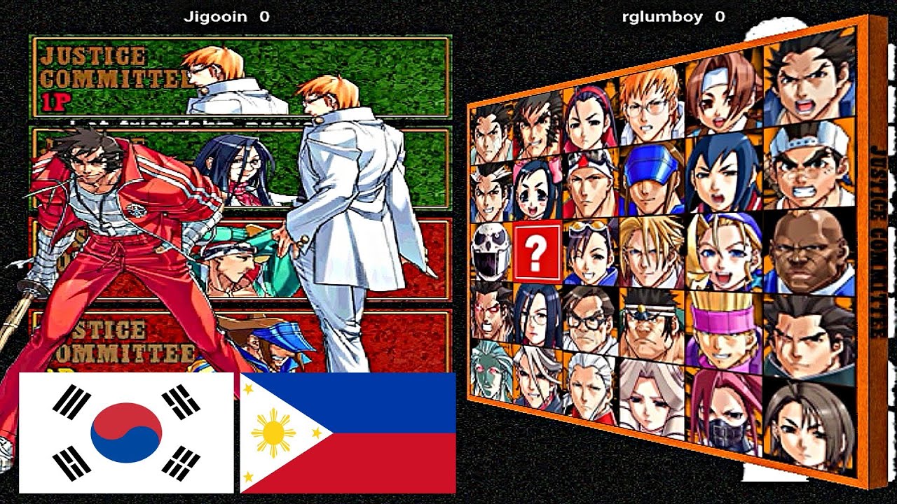 Project Justice / Moero! Justice Gakuen - Jigooin vs rglumboy - YouTube