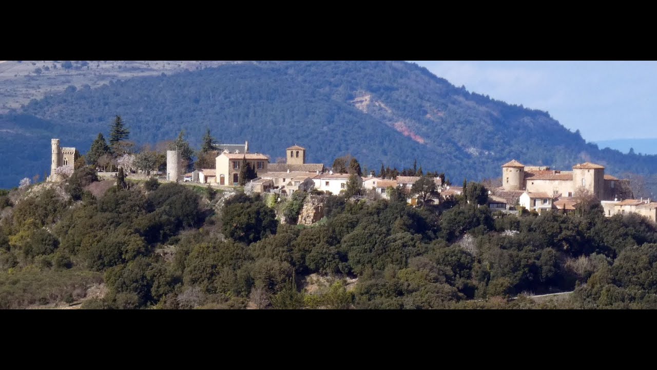 Reportage sur Rennes-le-Château, le pech Cardou depuis l'arête rocheuse ...