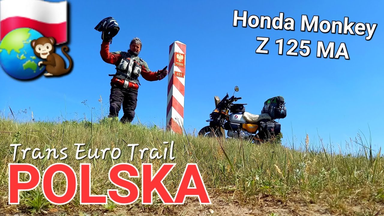 Mit der Honda Monkey 125 auf den TET Polen 🇵🇱 #transeurotrail #polska # ...