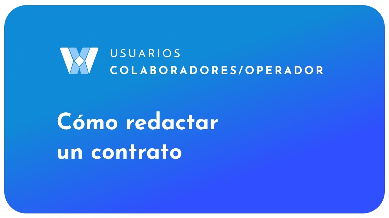 Cómo redactar un contrato - YouTube
