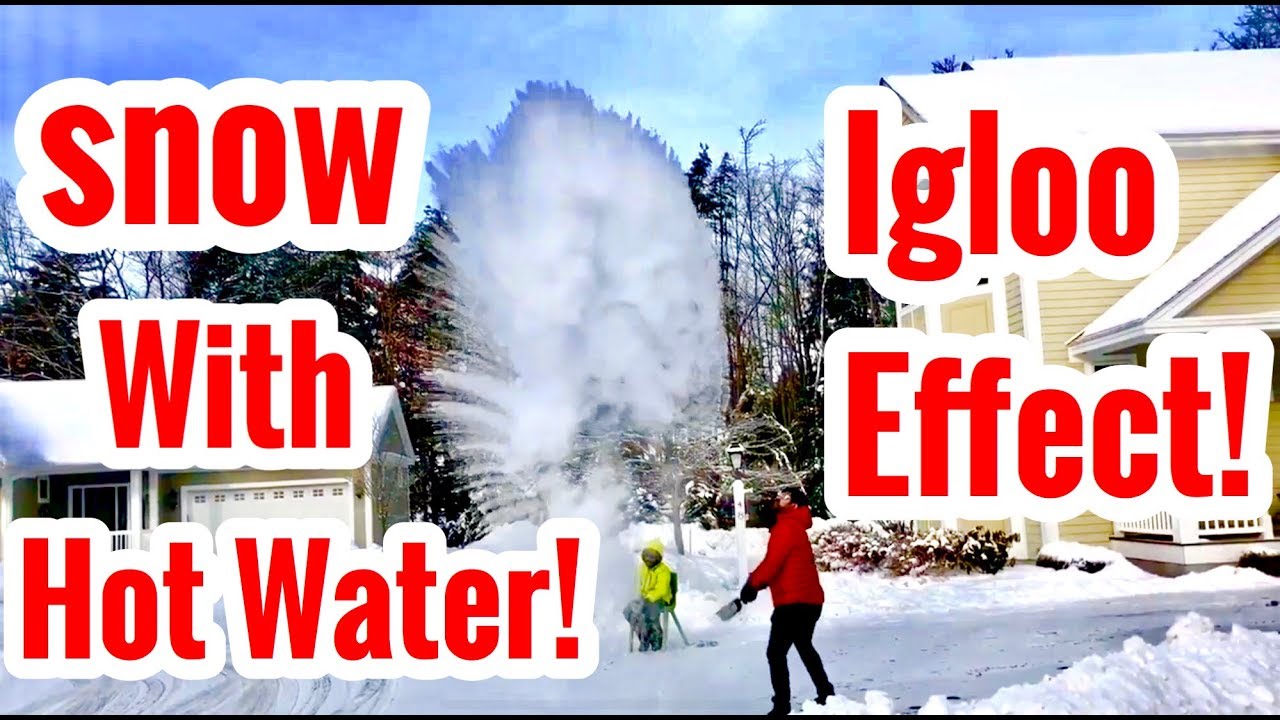 MAKING SNOW WITH HOT WATER! & WINTER FROZEN BALLOONS! & IGLOO EFFECT ...