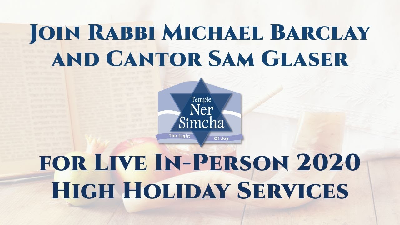 Join Rabbi Michael Barclay and Cantor Sam Glaser for Live In-Person ...