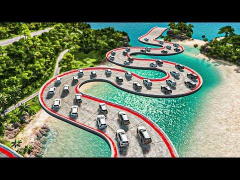 Prado Car Ramp Impossible - Epic High Speed Jumps - BeamNG Drive