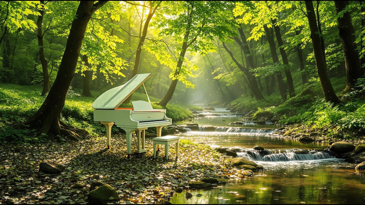 🎶 Relaxing Piano and Water Sounds for Stress Relief🌊 | Peaceful ...