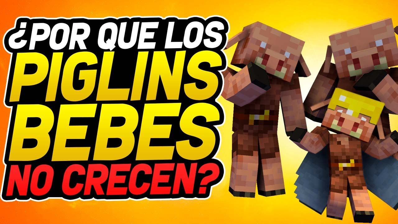 ¿Por Que los Piglins bebes NO Crecen? - YouTube