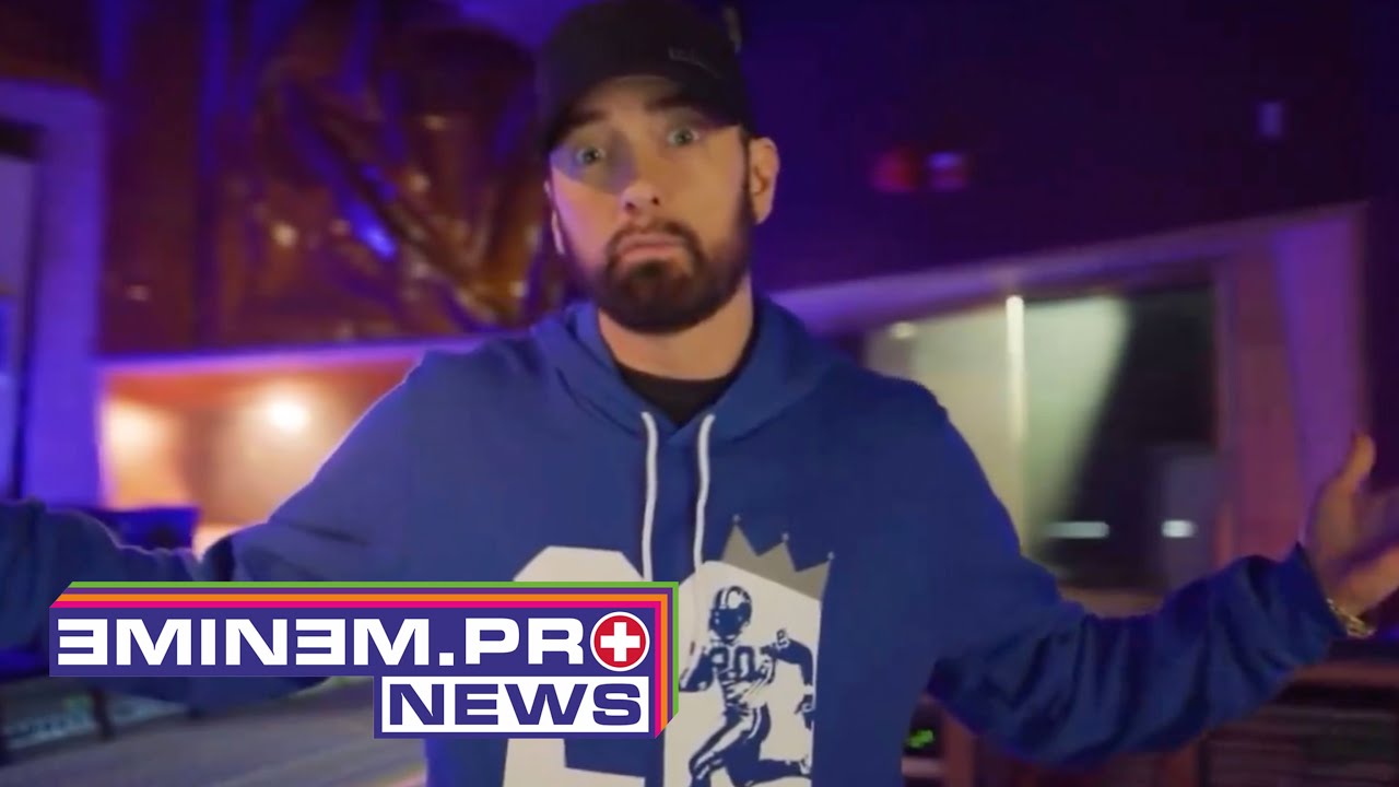 Eminem Addresses ex-Lions Player Ahead of Wild-Card Game - YouTube