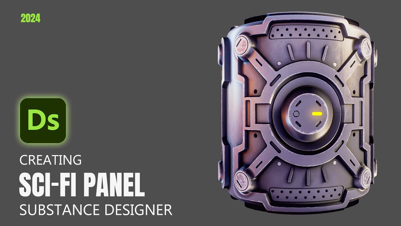 Master Substance Designer : Creating Industrial Sci-Fi Panel Tutorial ...
