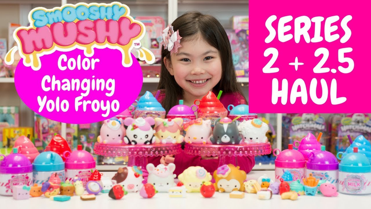HUGE SERIES 2 + 2.5 SMOOSHY MUSHY SQUISHY HAUL!! YOLO FROYO COLOR ...