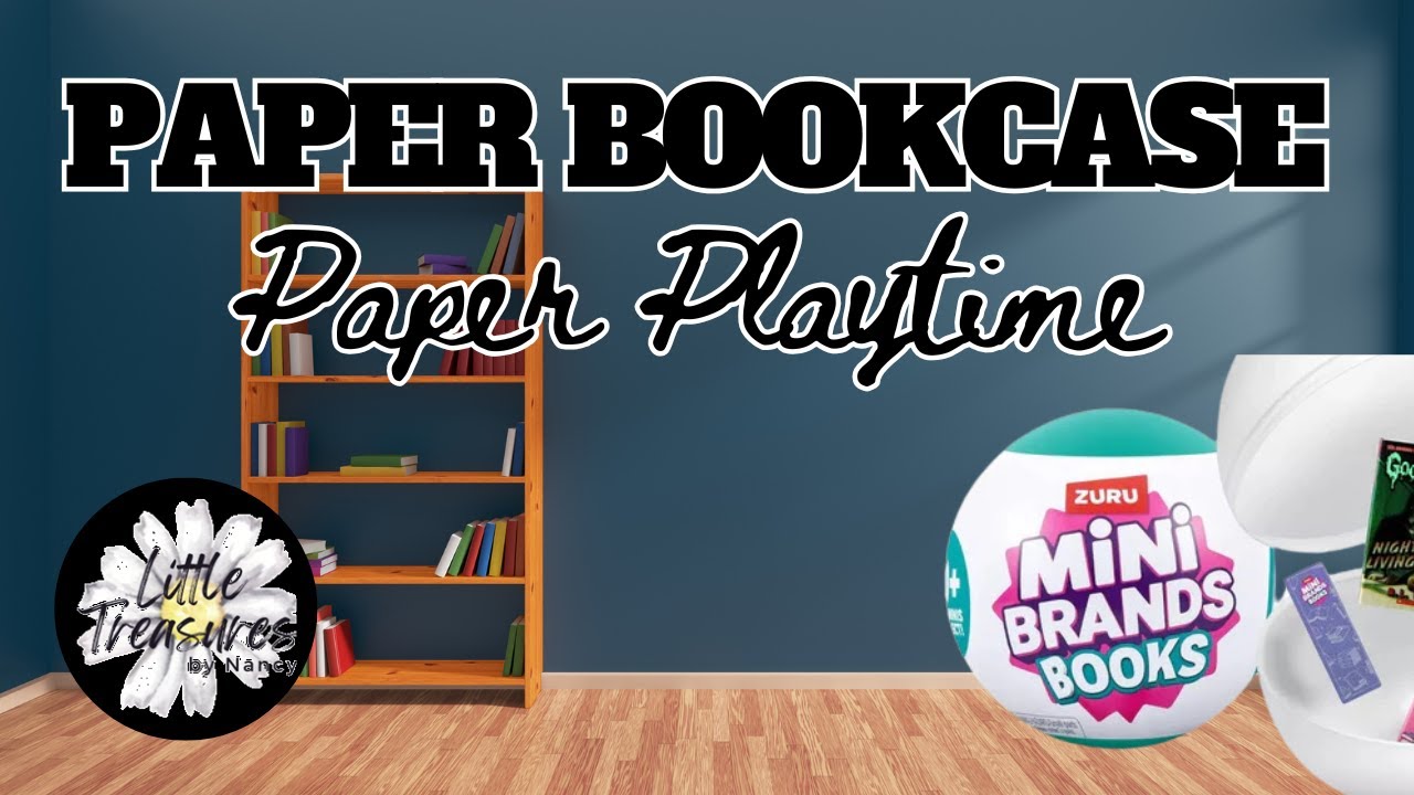 Create a Paper Bookcase for Your Mini Brands Books! - YouTube