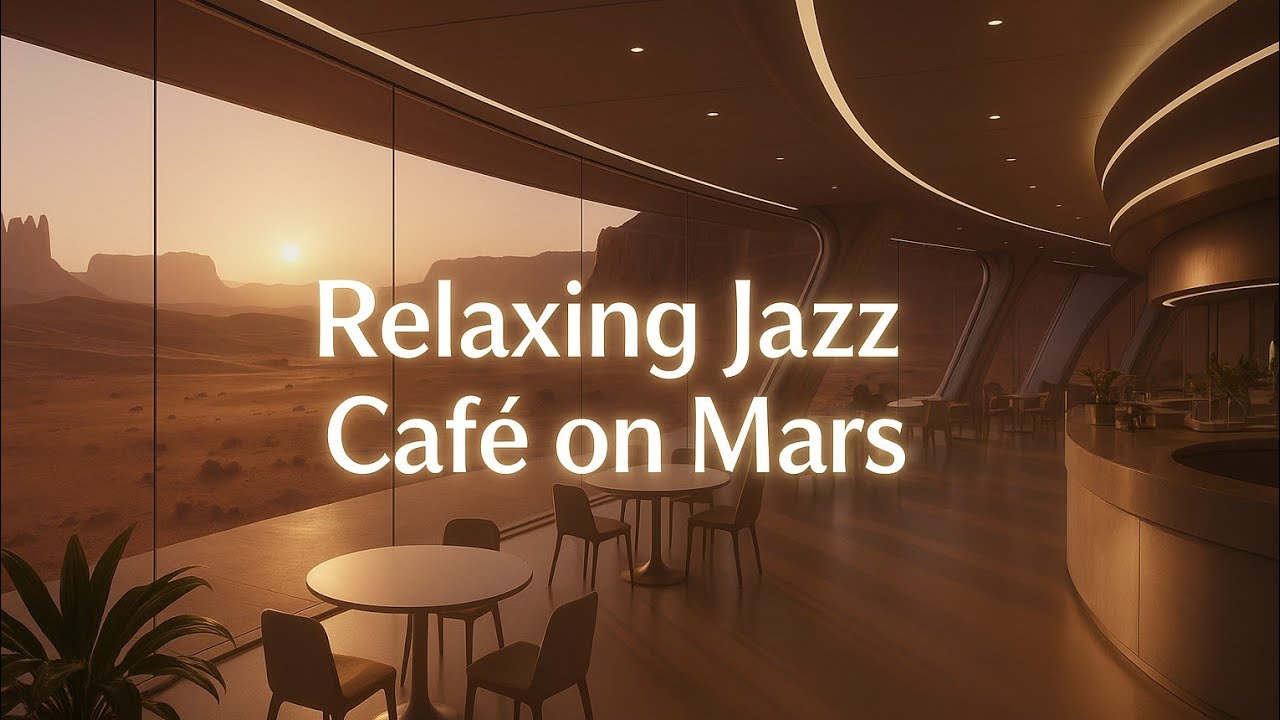 1 Hour of Relaxing Jazz Café on Mars ☕ | Chill Background Music for ...