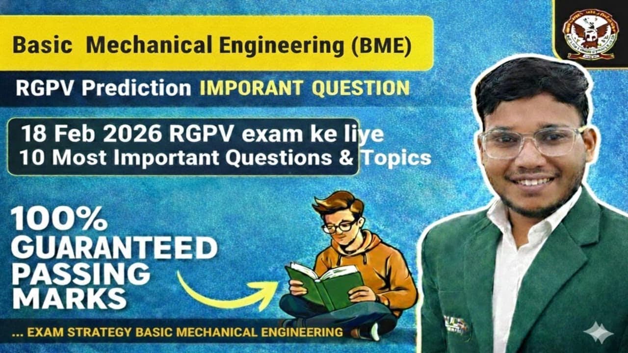 Basic Mechanical Engineering (BME) RGPV 8 prediction important ...