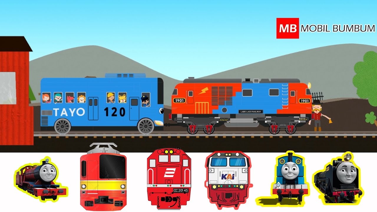 Membuat Lokomotif Kereta Api Indonesia BB Custom - Bus Tayo - Labo ...