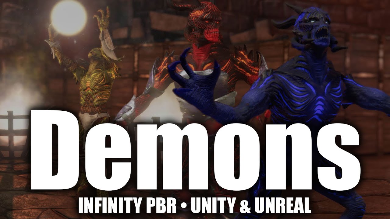 Demons Character Pack for Unity & Unreal | Infinity PBR - YouTube