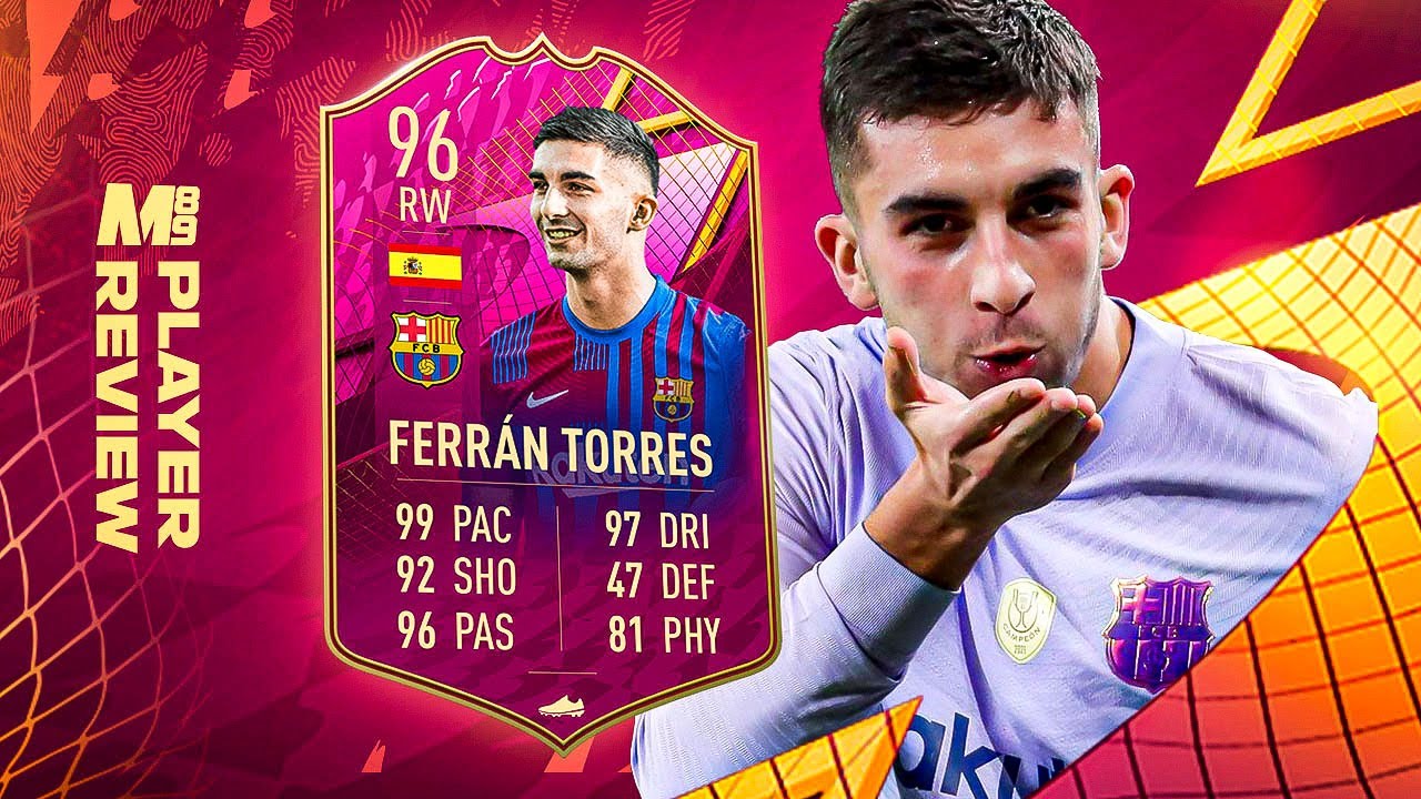 96 FUTTIES FERRAN TORRES PLAYER REVIEW | FIFA 22 Ultimate Team - YouTube