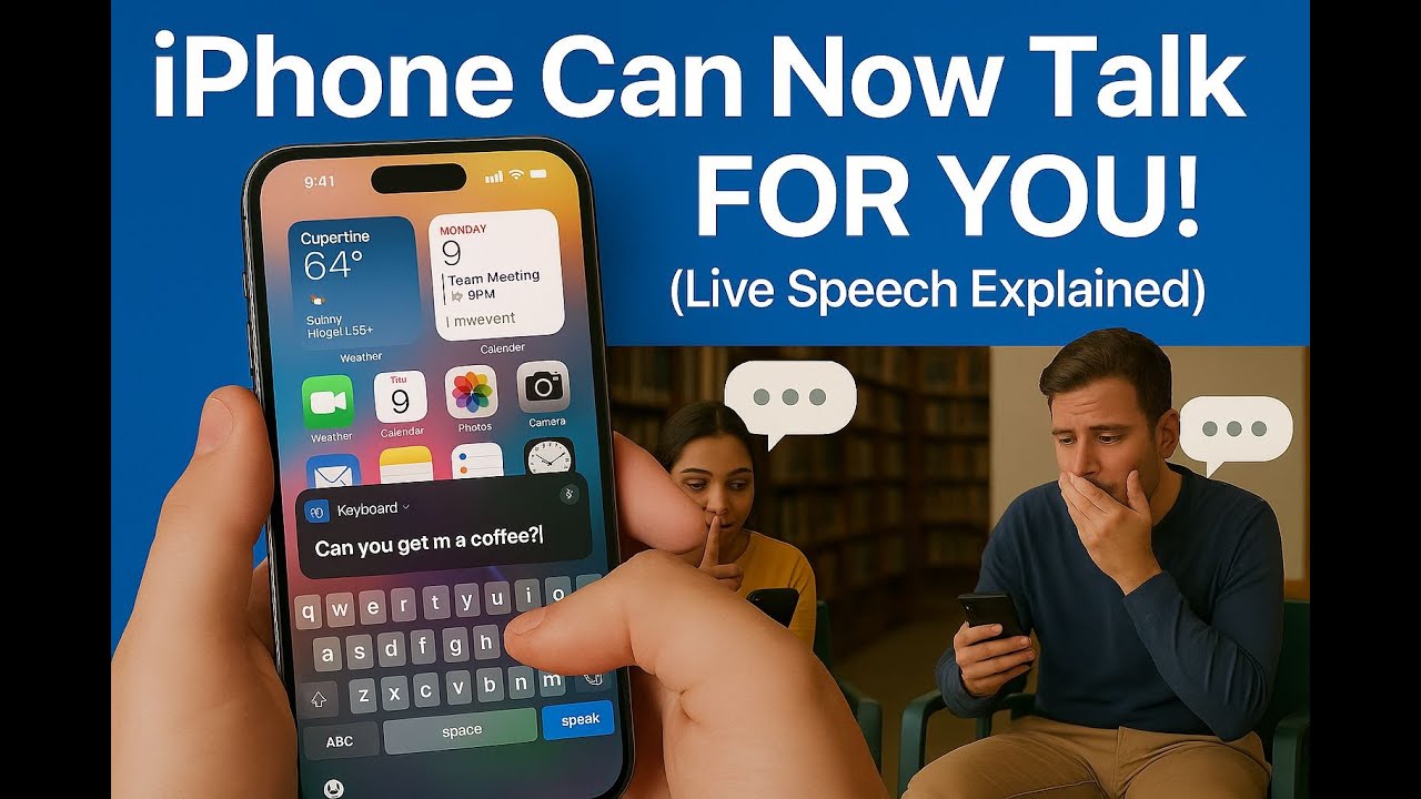 iPhone Can Now Talk FOR YOU! (Live Speech Explained) - YouTube