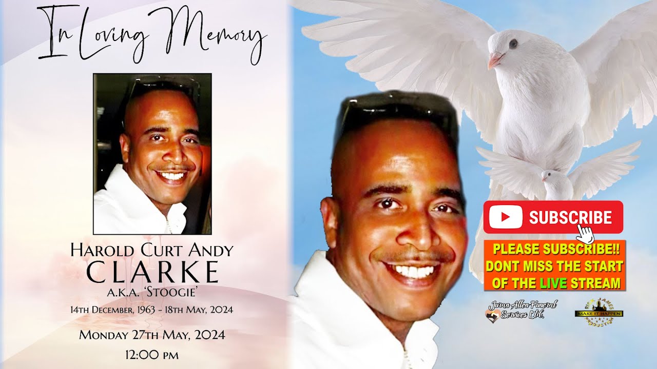 The Funeral Service of HAROLD CURT ANDY CLARKE aka 'Stoogie' - YouTube