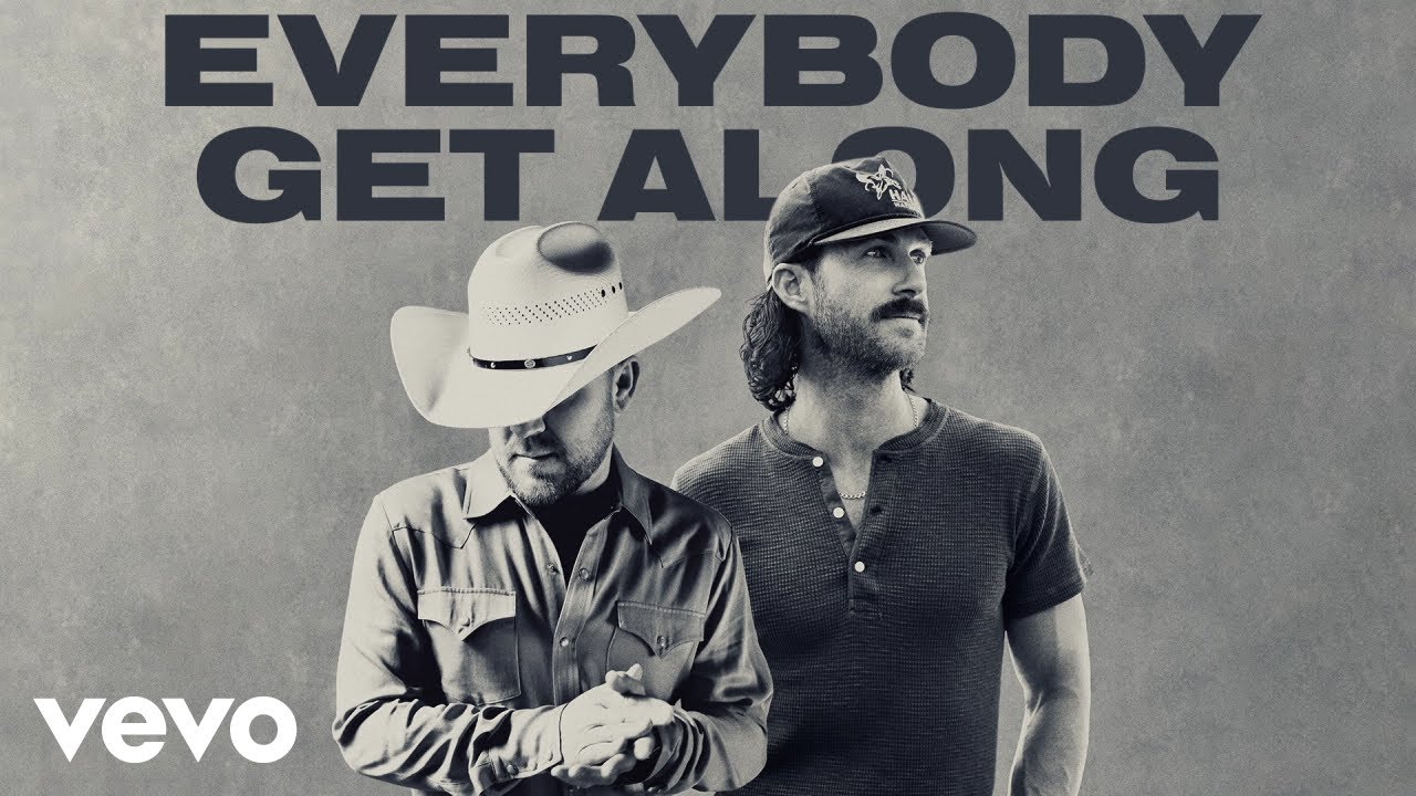 Justin Moore, Riley Green - Everybody Get Along (Lyric Video) - YouTube