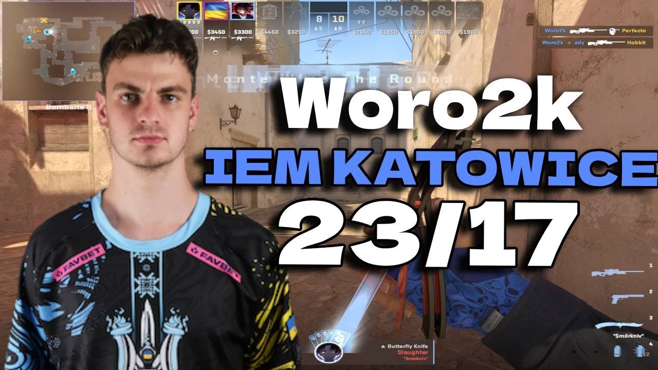CS2 POV Monte Woro2k (23/17) vs Cloud9 (Mirage) IEM Katowice 2024 - YouTube