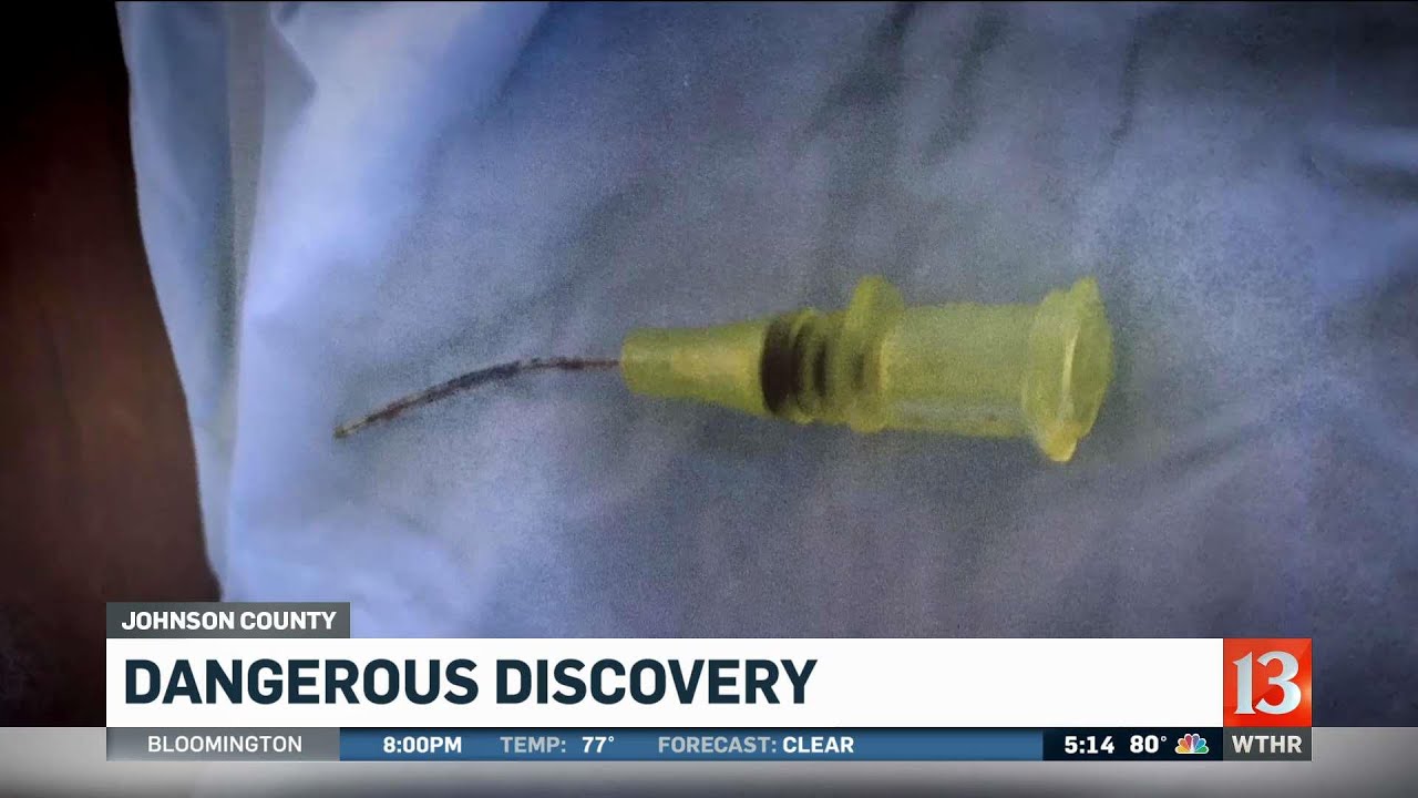 Discarded needle danger - YouTube