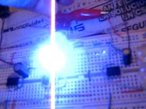 Strobo por temporizador 555 con leds - YouTube