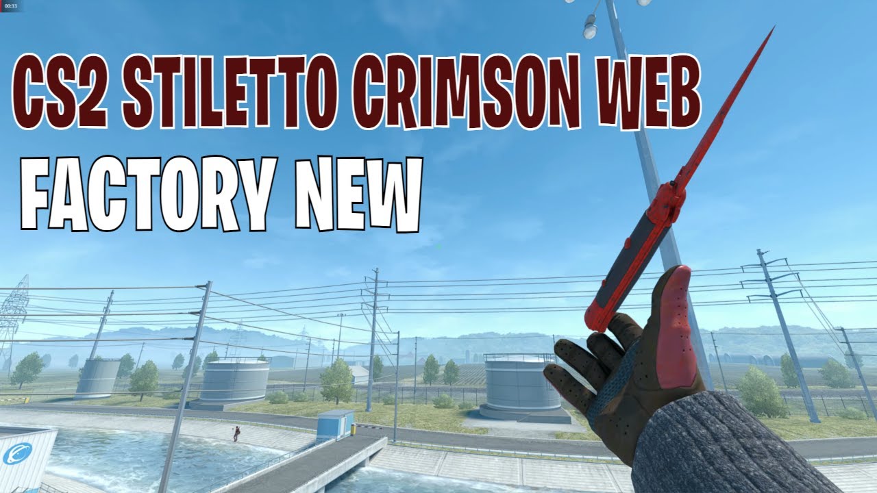 Stiletto Knife Crimson Web | CS2 Skin Showcase #160 - YouTube