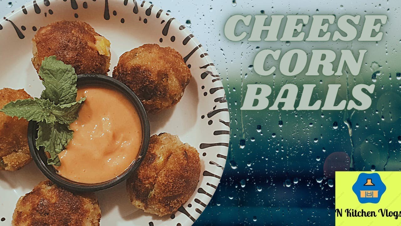 Cheese Corn Balls I Quick Easy Recipe without Fry I Crispy & Cheesy ...