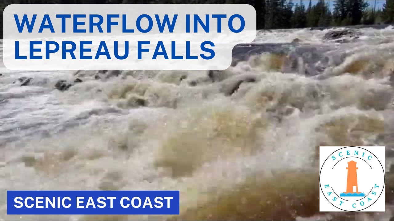 Waterflow into Lepreau Falls - YouTube