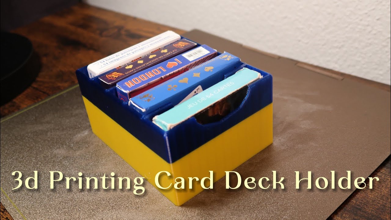 3d Printing Card Deck Holder 🃏 - YouTube