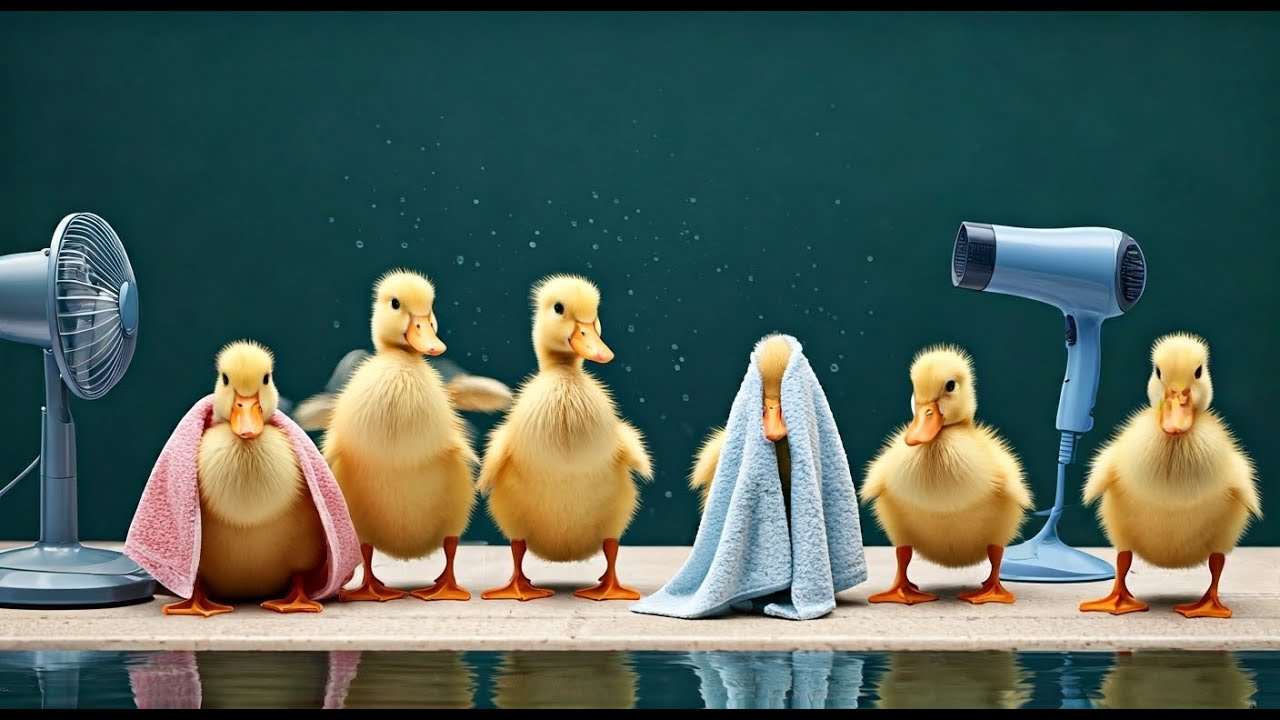 Duckling Drying: The Cutest Feather Fluff Montage - YouTube