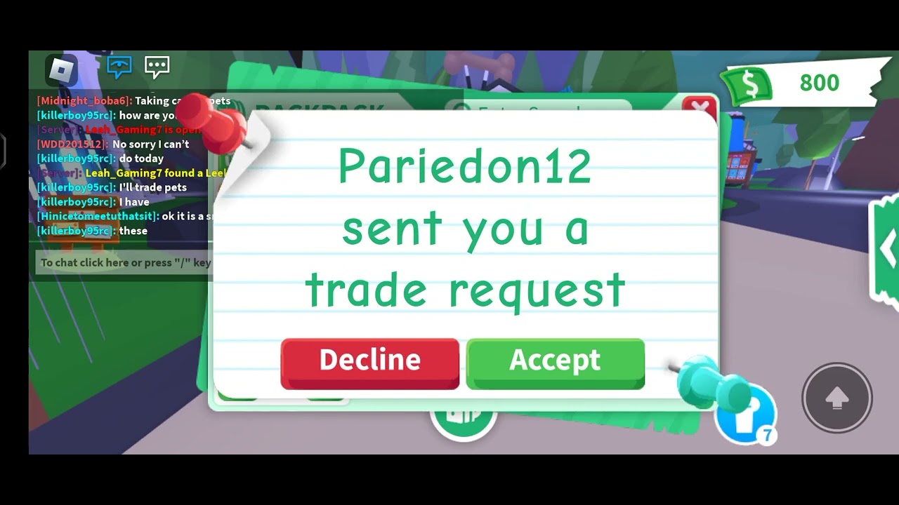 PLAYING ADOPT MEE!! come to trade Pets @Roblox @PlayAdoptMe - YouTube
