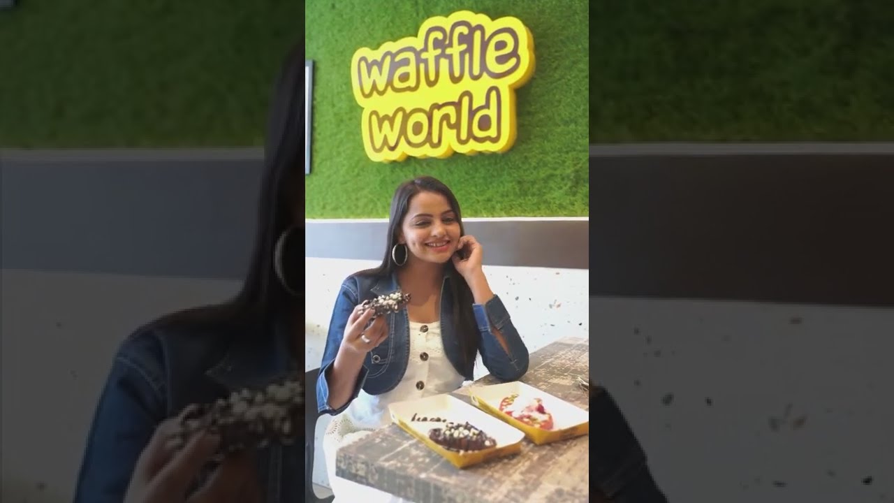 Gujarati Actress Miss Sweta Sen at Waffle World Navsari - YouTube
